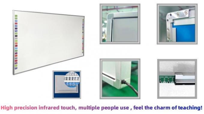 82 Inch IR Interactive Whiteboard Finger Touch For Smart Classroom