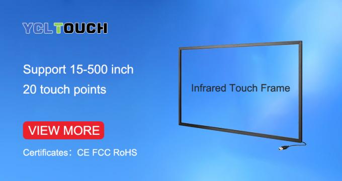 YCLTOUCH 86 Inch Infrared Multi IR Touch Screen Frame With 20 Touch Points