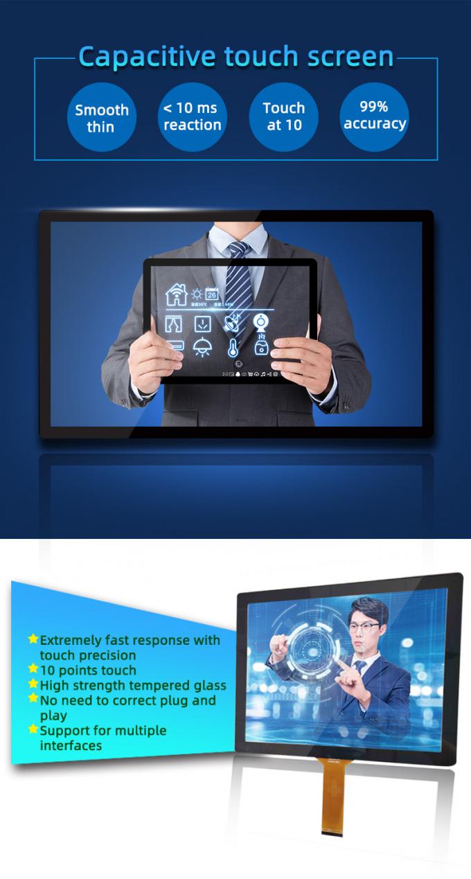 G+G 15 Inch Capacitive Touch Screen Overlay Kit Panel 10 Points