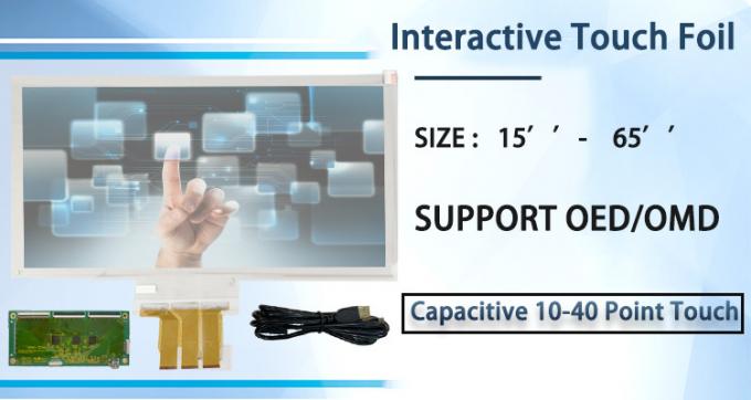 49 Inch Capacitive Touch Film Interactive Multi Touch Foil Through ...